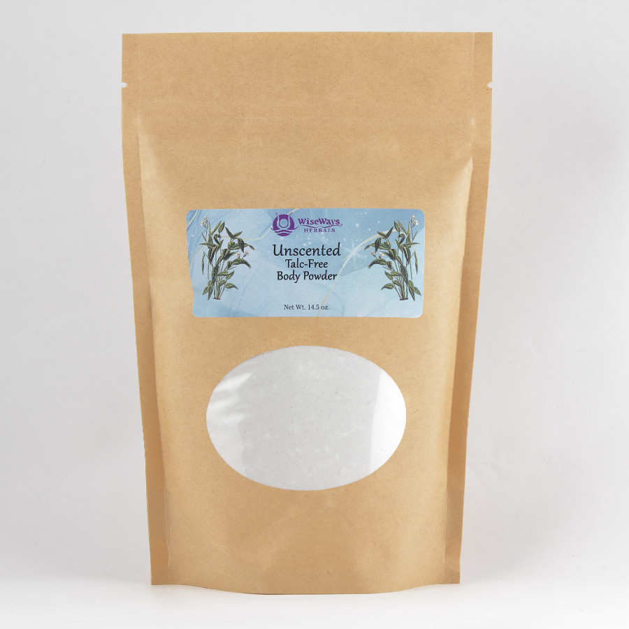 Unscented Body Powder 4 oz: WiseWays Herbals